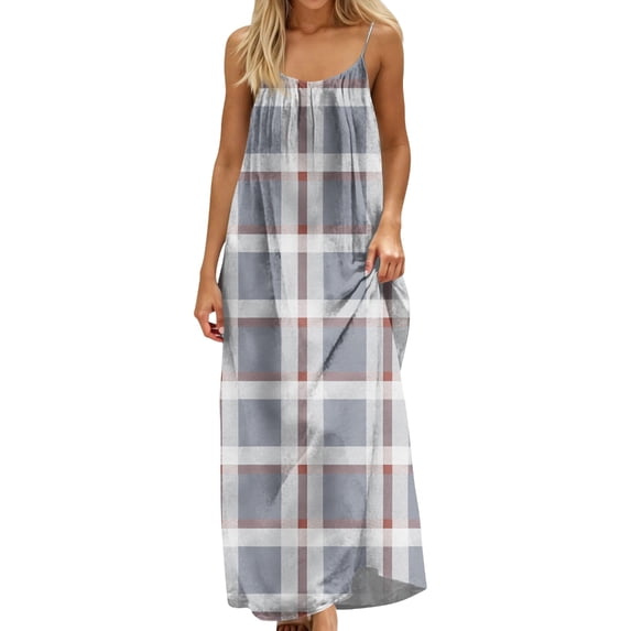 Aellinatey Women Backless Cami Dress, Summer Casual Sleeveless House ...