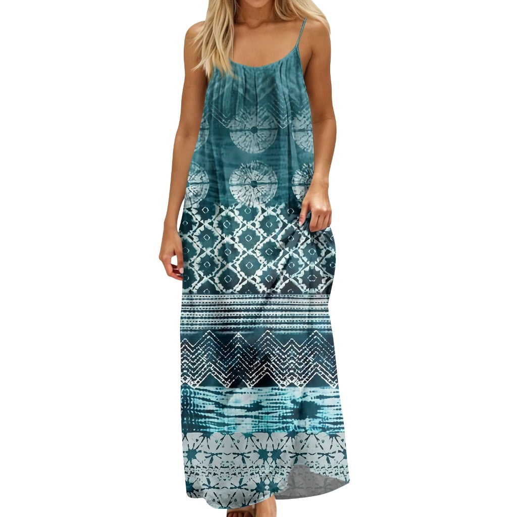 Aellinatey Women Backless Cami Dress, Summer Casual Sleeveless House ...