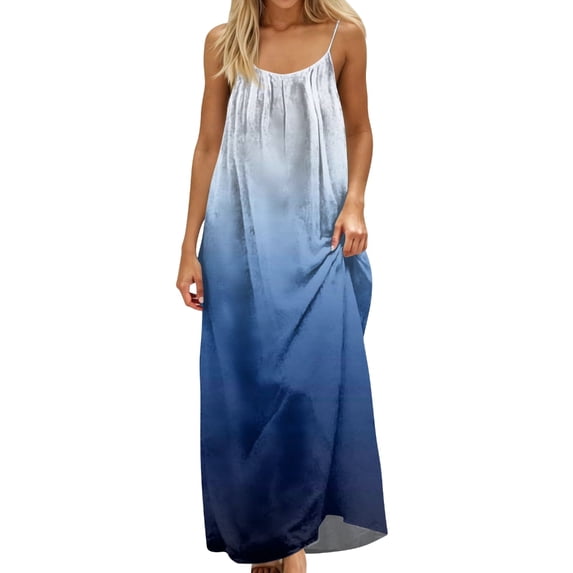Aellinatey Women Backless Cami Dress, Summer Casual Sleeveless House ...