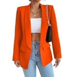 Aellinatey Women Business Casual Suit Open Front Lapel Collar Jackets ...