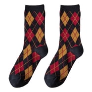 AOOOWER Women Ribbed Knee High Socks Japanese Preppy Style Vintage ...