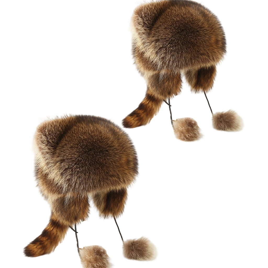 Aellinatey Women Kids Raccoon Hat for Outdoor Sports Unique Head Wrap ...