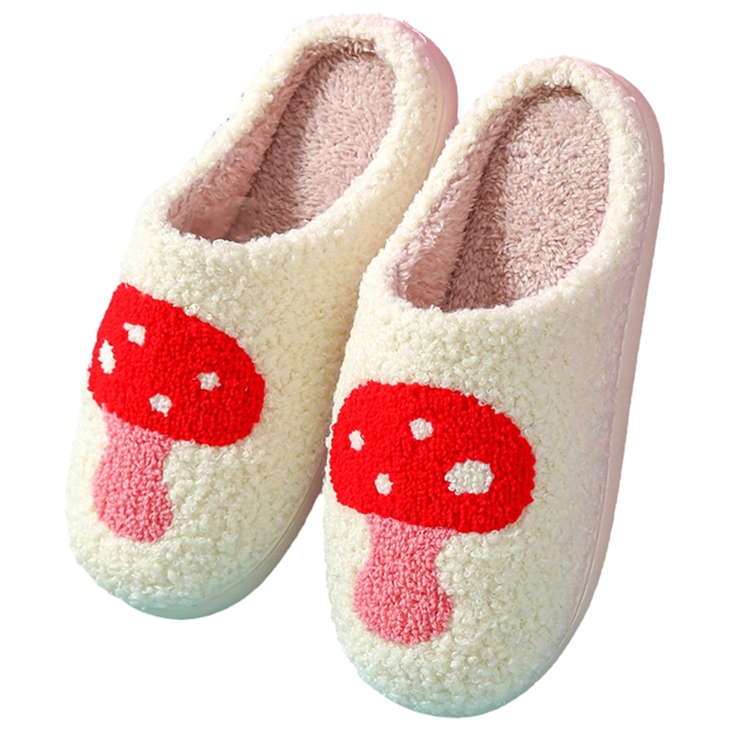 Aellinatey Women Plush Cotton Lined Slippers Warm Winter Slippers Anti ...