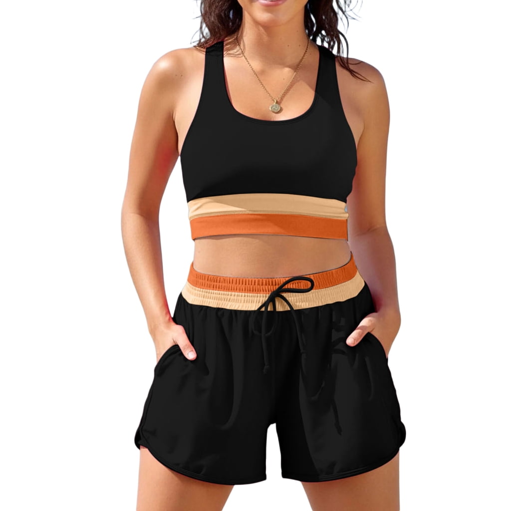 Aellinatey Women Swim Shorts Separate Design Polyester Texture Suitable ...
