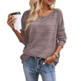 Aellinatey Women's Boat Neck Knit Sweater Casual Pullover Sweater 2023 ...