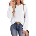 Aellinatey Women's Casual Style Long-Sleeved Solid Color Knit Textured ...