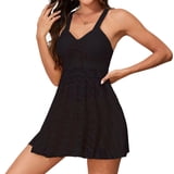 Aellinatey Women's Lace Swim Dress with Bottom Swimsuit Two Piece ...