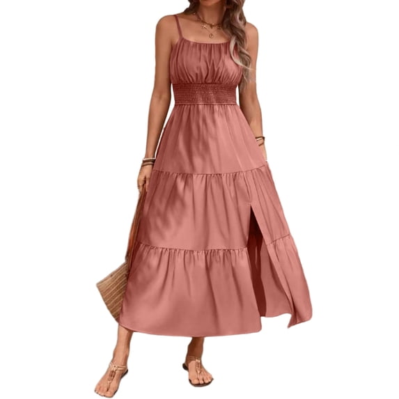 Aellinatey Women's Maxi Dress Wedding Guest Dress Beach Vacation Cruise ...