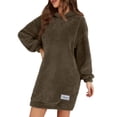 Aellinatey Women's Oversized Sports Fluffy Soft Casual Winter Long ...