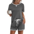 Aellinatey Women's Tracksuit Short Sleeve T-Shirt with Round Neck ...