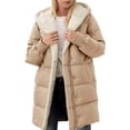 Aellinatey Women's down jacket, winter thickened down jacket, warm long ...