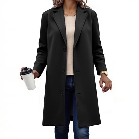 Aellinatey Women's fashionable casual long winter coat - Walmart.com