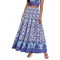 Aellinatey Women's long dress, fashionable bohemian , trendy floral A ...
