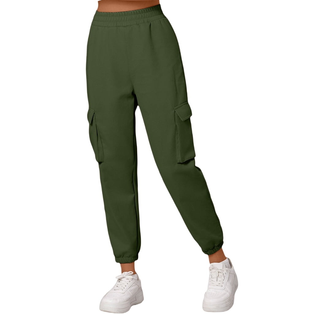 Aellinatey Womens Cargo Sweatpants Oversized Fleece Joggers Fall ...