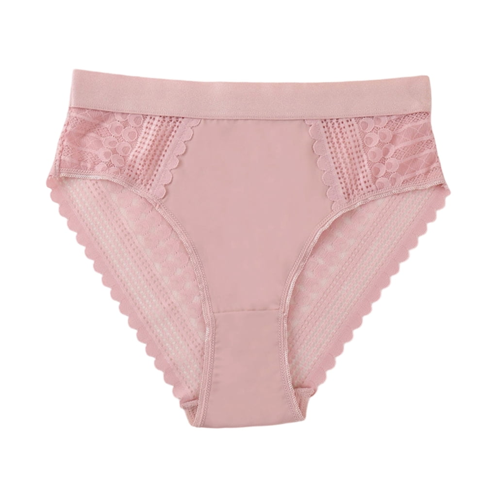 Aellinatey Womens Stretchable Ice Silk Thong Briefs With Cotton Gusset ...