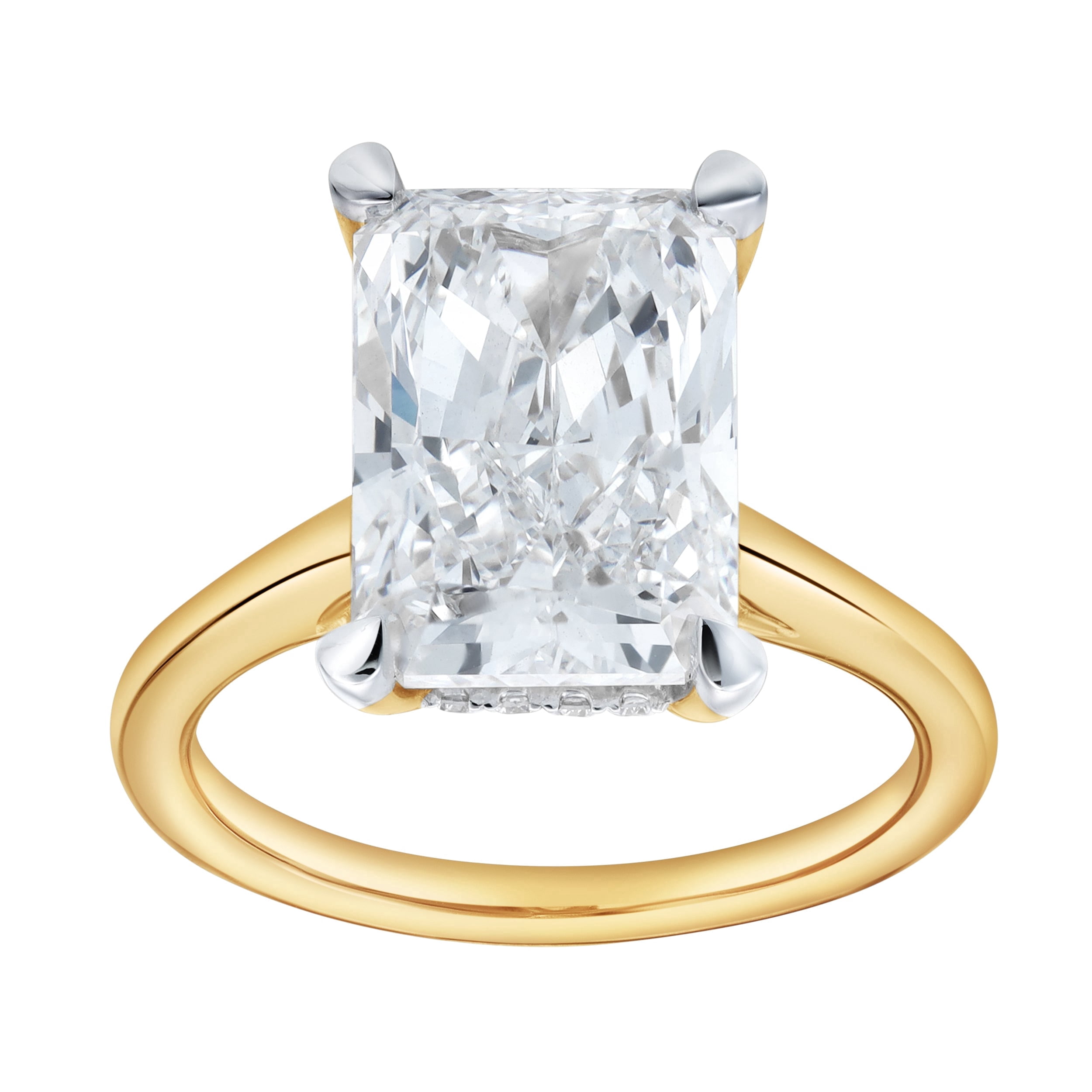 LuvMyJewelry Aelo 5.1 CT Radiant Cut Lab Grown Diamond Engagement Ring ...
