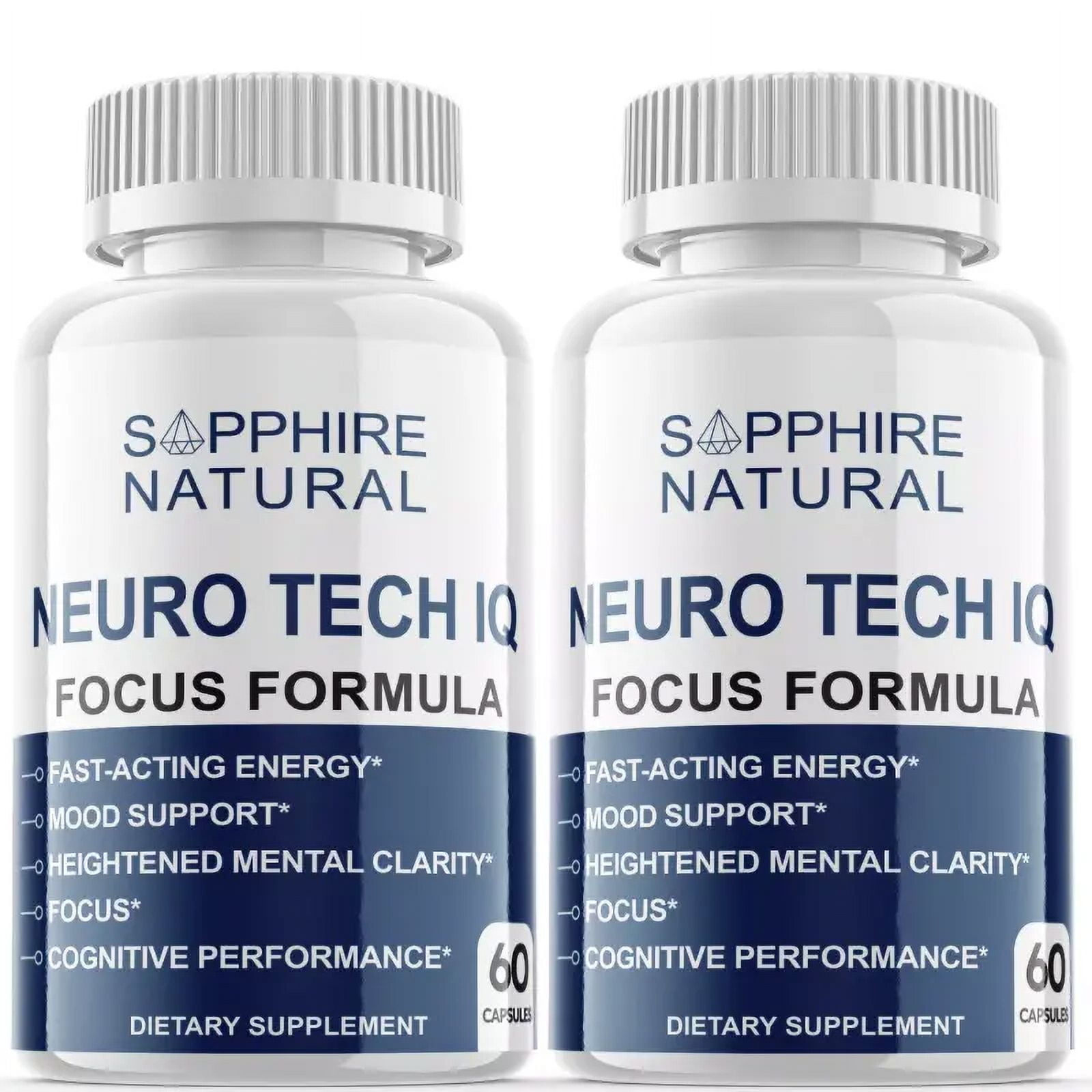 Aelona (2 Pack) Neuro Tech IQ Brain Supplement, Neuro Tech Focus ...