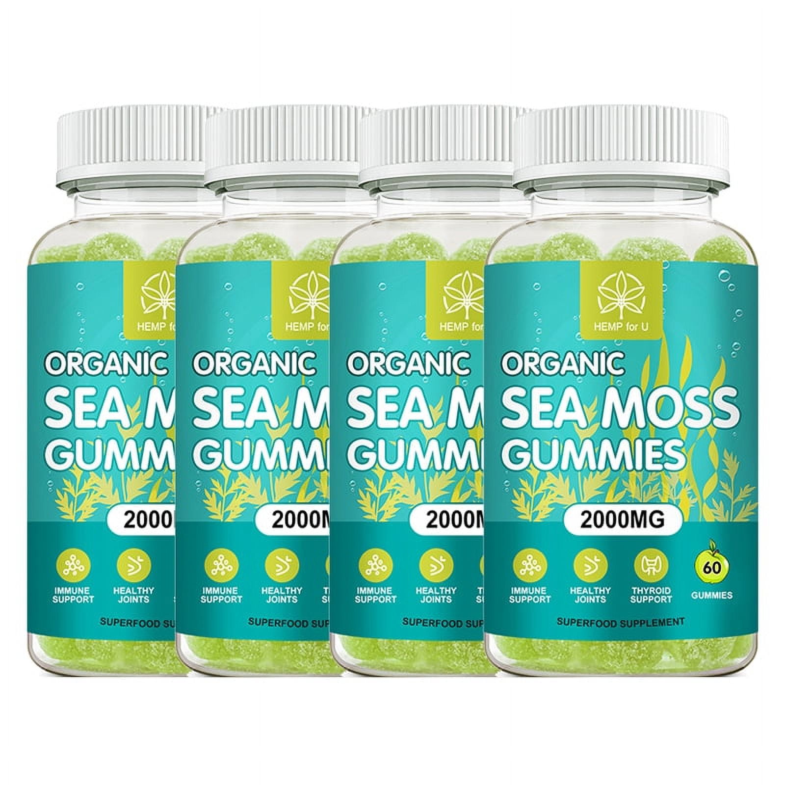 Aelona 2000mg Organic Sea Moss Gummies-Apple Cider Vinegar ...