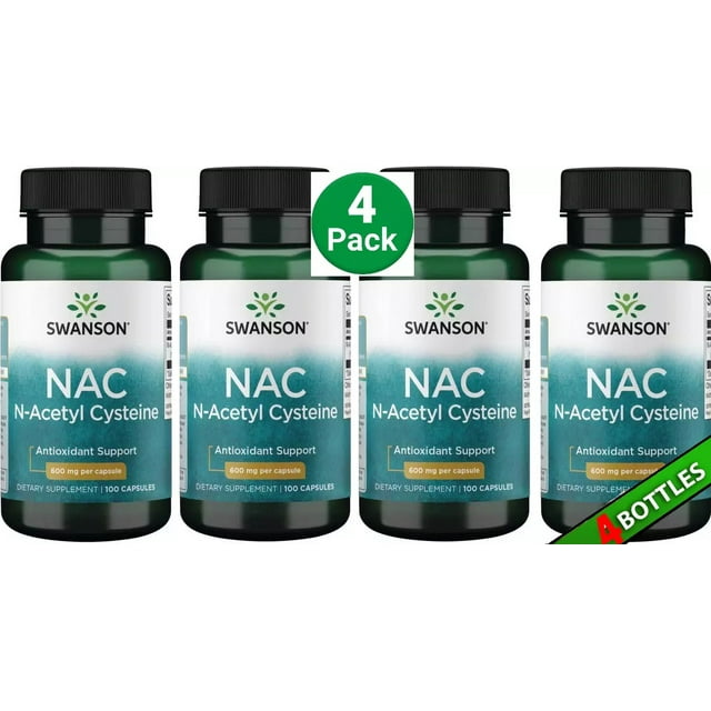 Aelona_4_Pack_NAC_N-Acetyl_Cysteine_400_Capsules_(4x100)_600mg_Liver ...