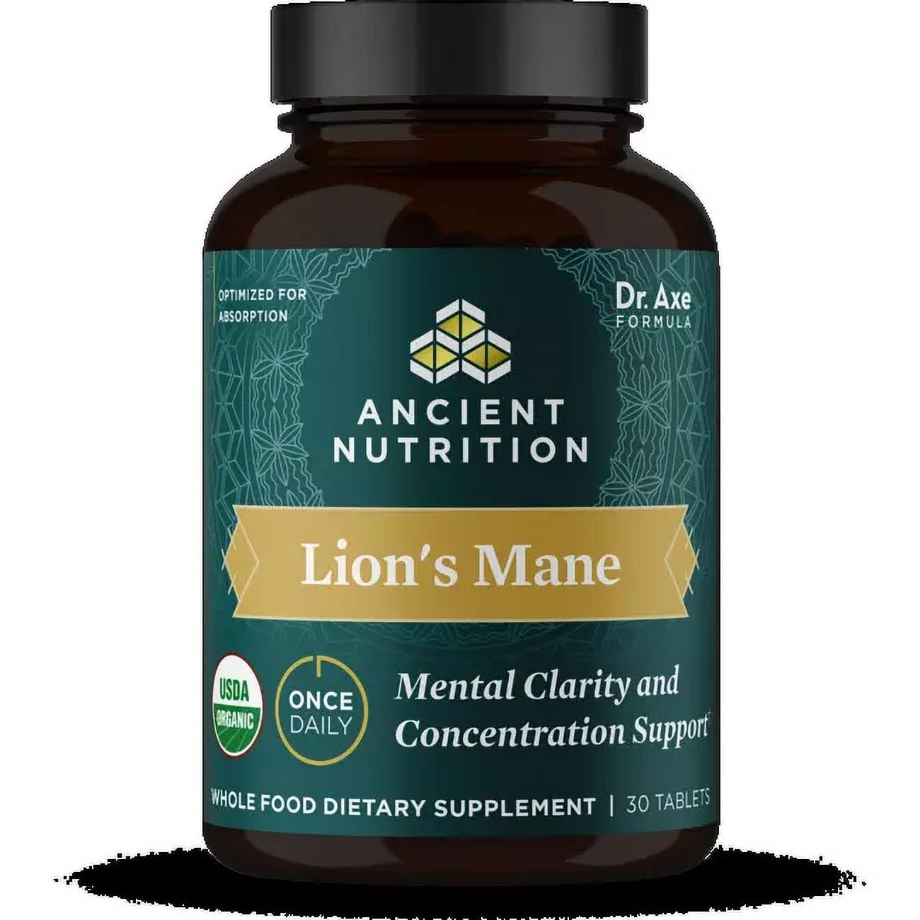 Aelona_Ancient_Nutrition_Lion's_Mane_30_Tabs_|_Catalog_7658 - Walmart.com