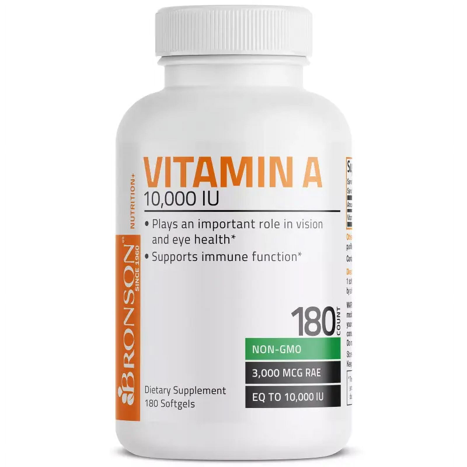 Aelona_Bronson_VITAMIN_A_10,000_IU_Premium_Non-GMO_Healthy_Vision,_180_Softgels_|_Catalog_10463 ...