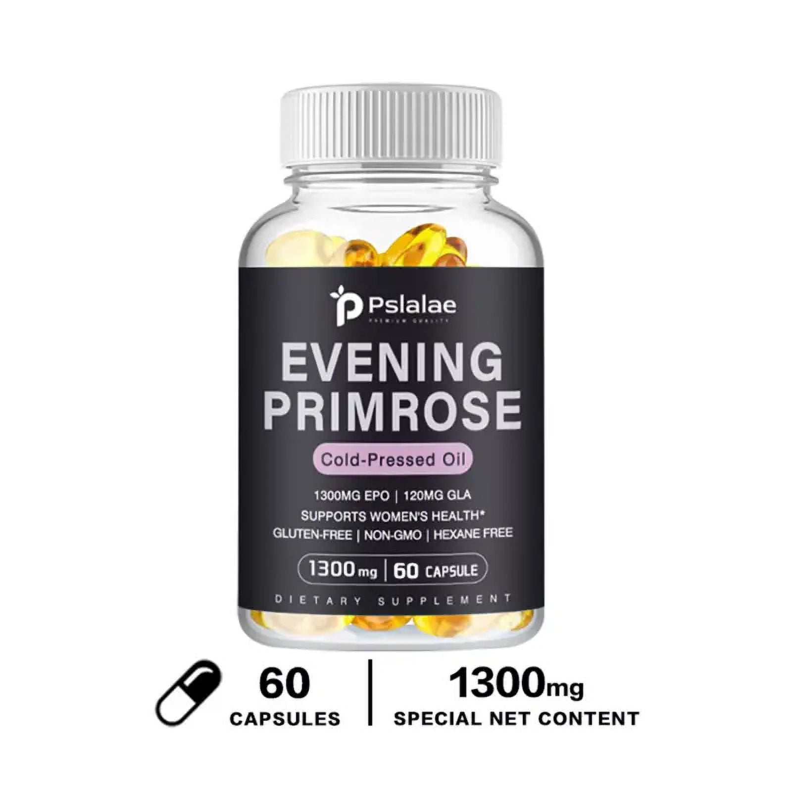 Aelona Evening Primrose Oil 1300mg - Anti-Aging, Hormone Balance -100% ...