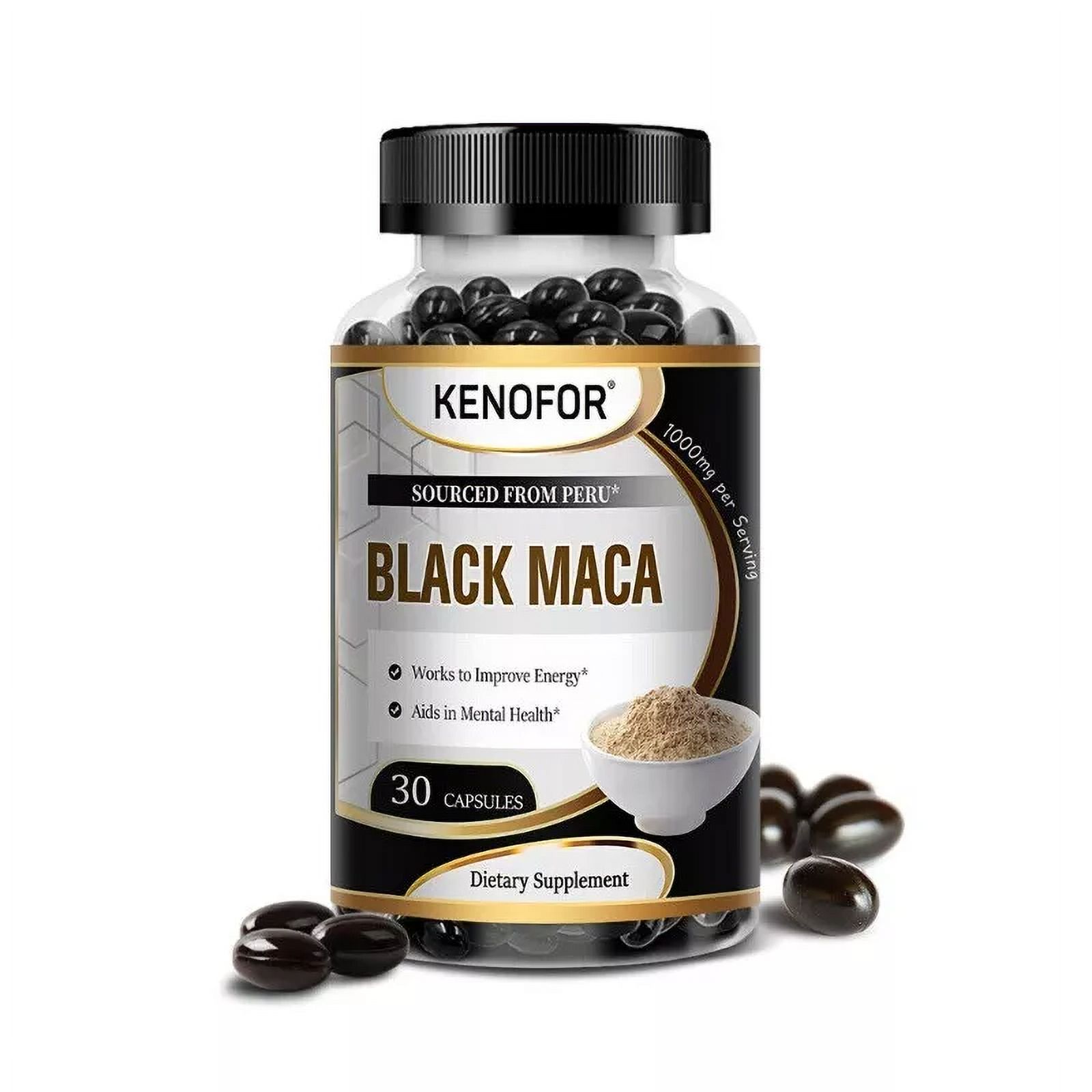 Aelona Maca 1000 MG 30 To 120 Vegetarian Capsules Per Serving Peruvian ...