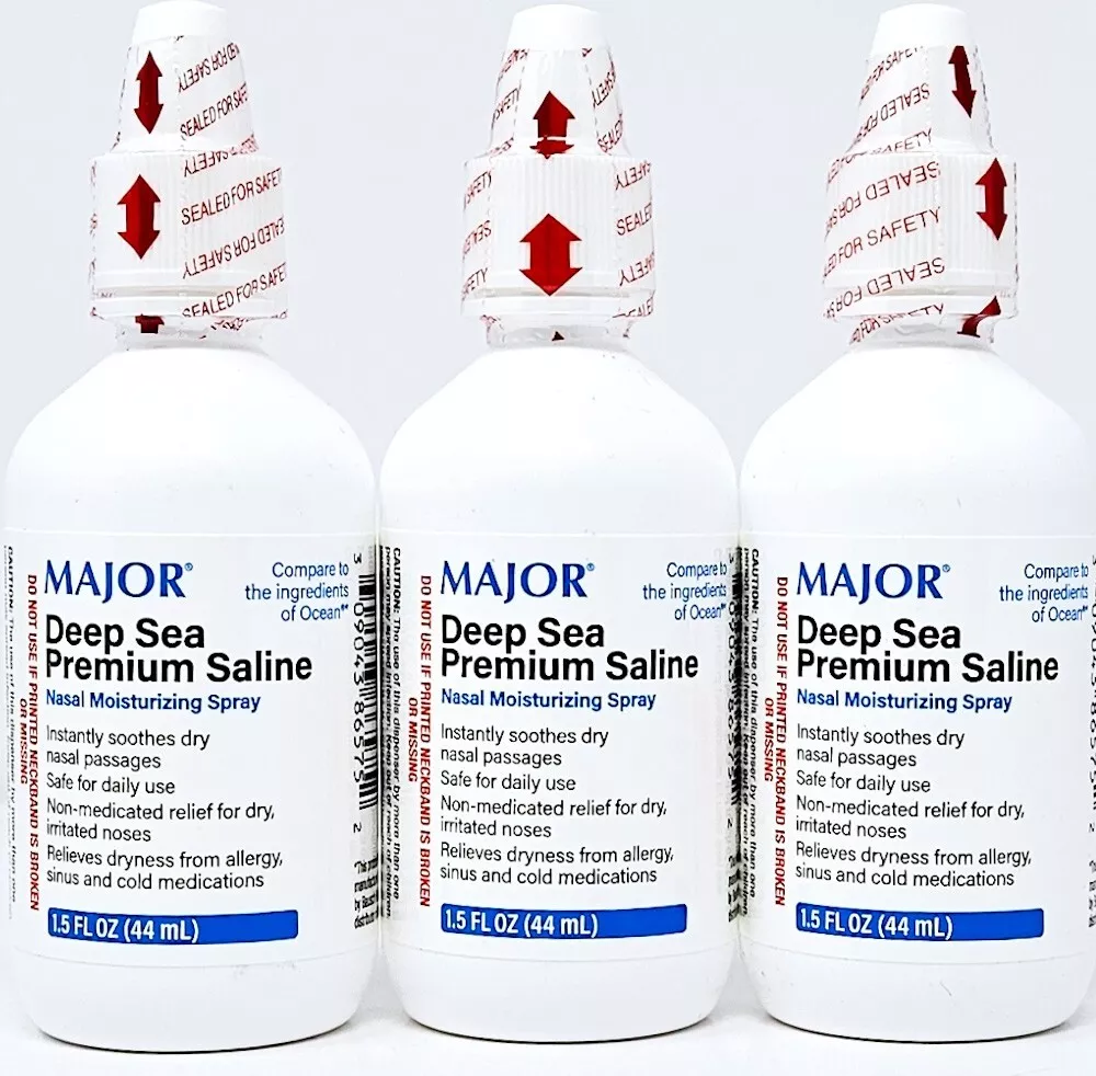 Aelona Major Deep Sea Nasal Saline Spray 1.5oz (Compare to Ocean Nasal ...