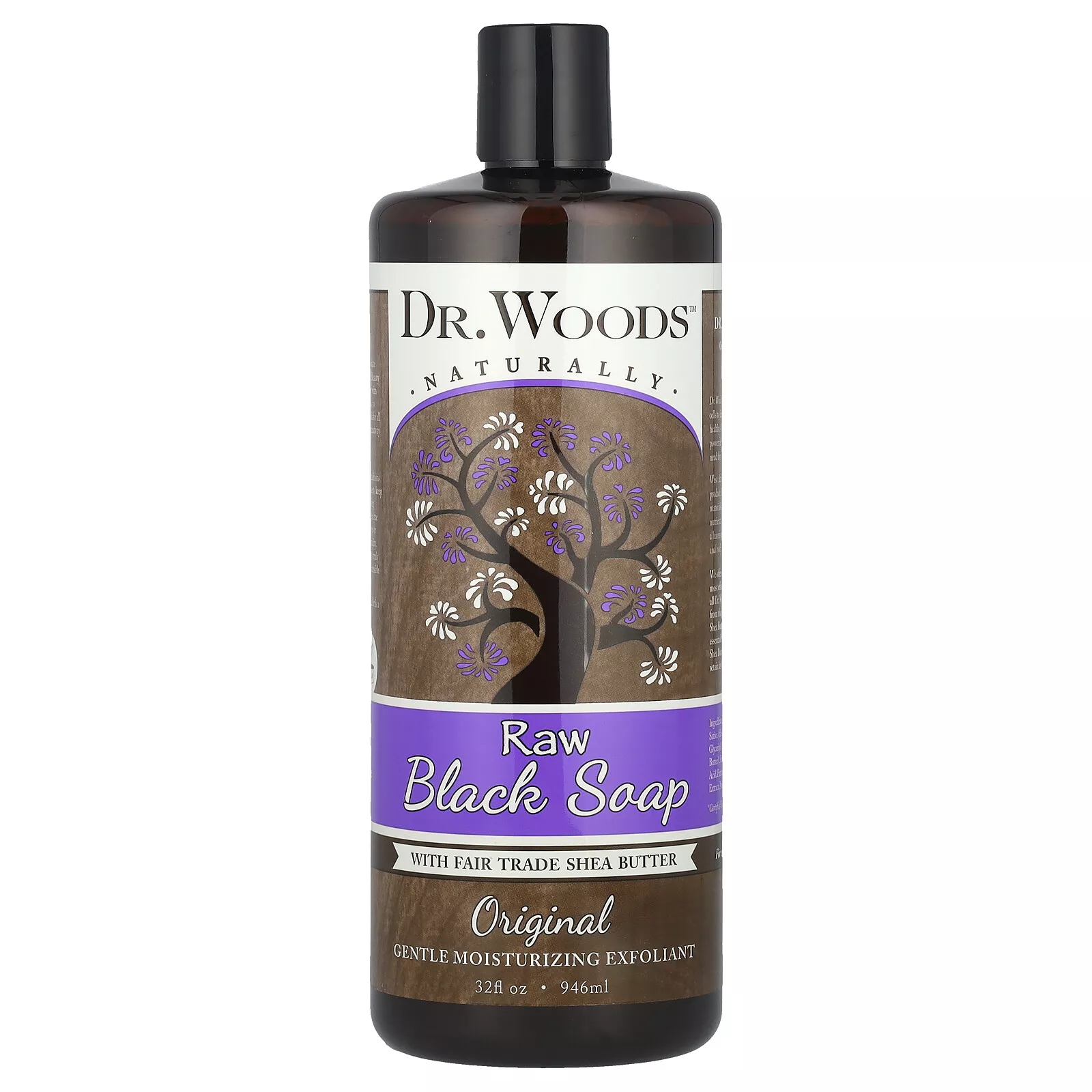 Aelona_Raw_Black_Soap_with_Fair_Trade_Shea_Butter,_Original,_32_fl_oz ...