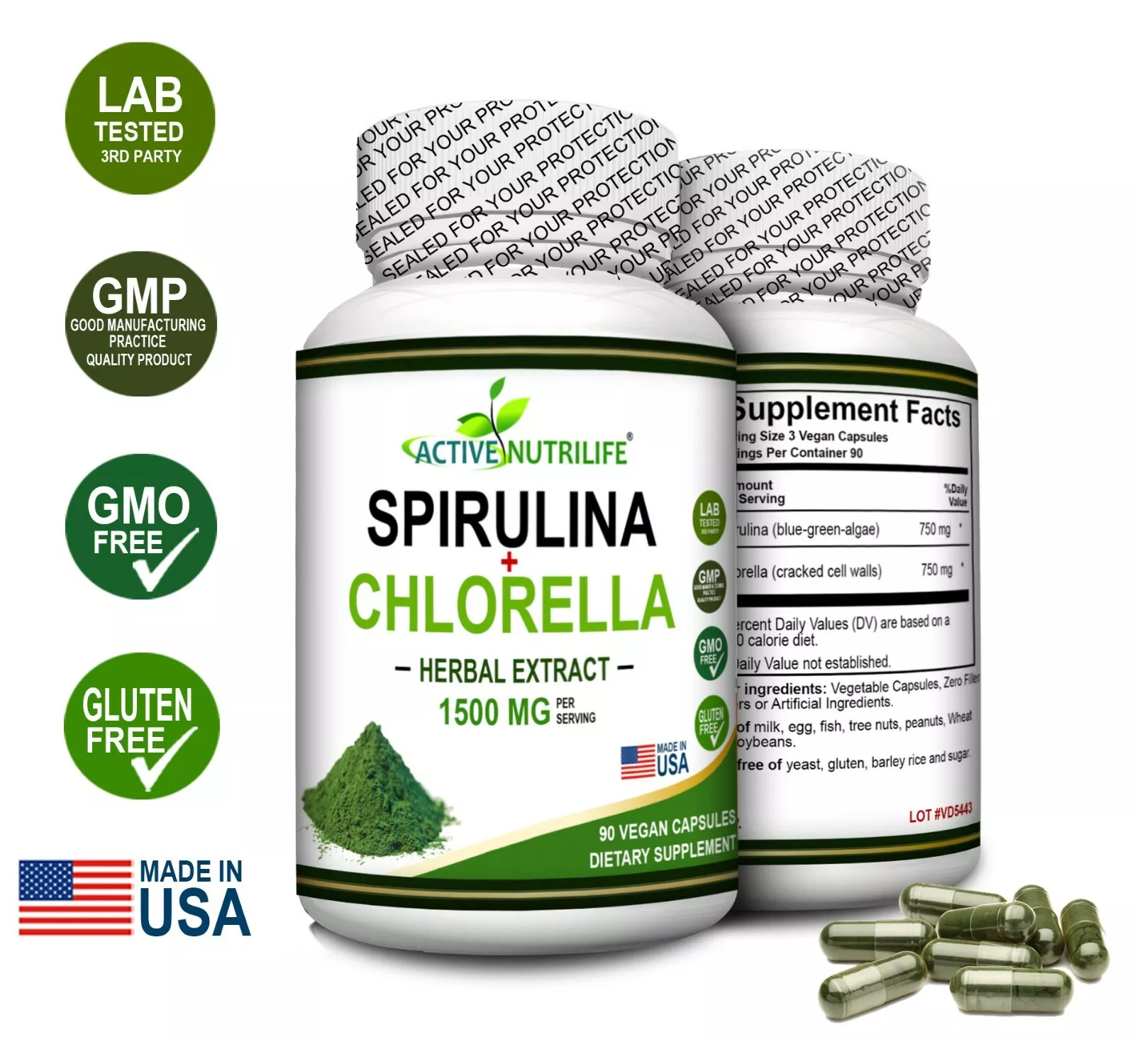 Aelona_Spirulina_powder_+_Chlorella_powder_90_Vegan_Capsules_-_Energy_ ...