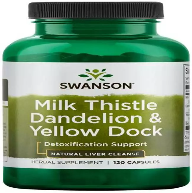 Aelona_Swanson_Milk_Thistle,_Dandelion,_Yellow_Dock,_Beet_Root_120_Caps ...