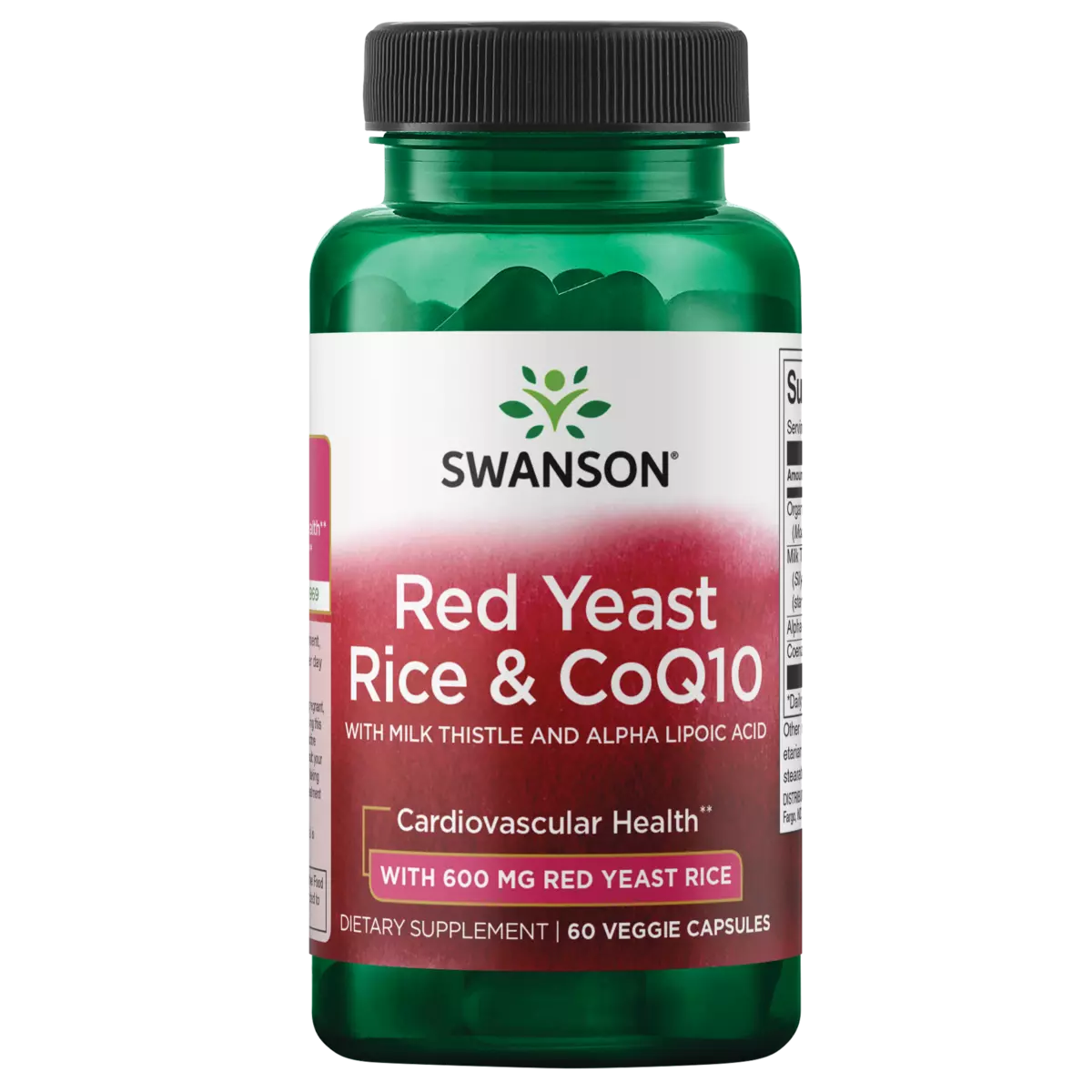 Aelona Swanson Red Yeast Rice and Coq10 - Traditional Formula 60 Veggie ...