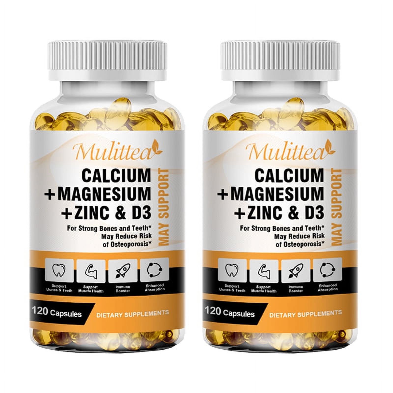 Aelona Zinc Calcium Magnesium & Vitamin D Complex Supplement Bone ...