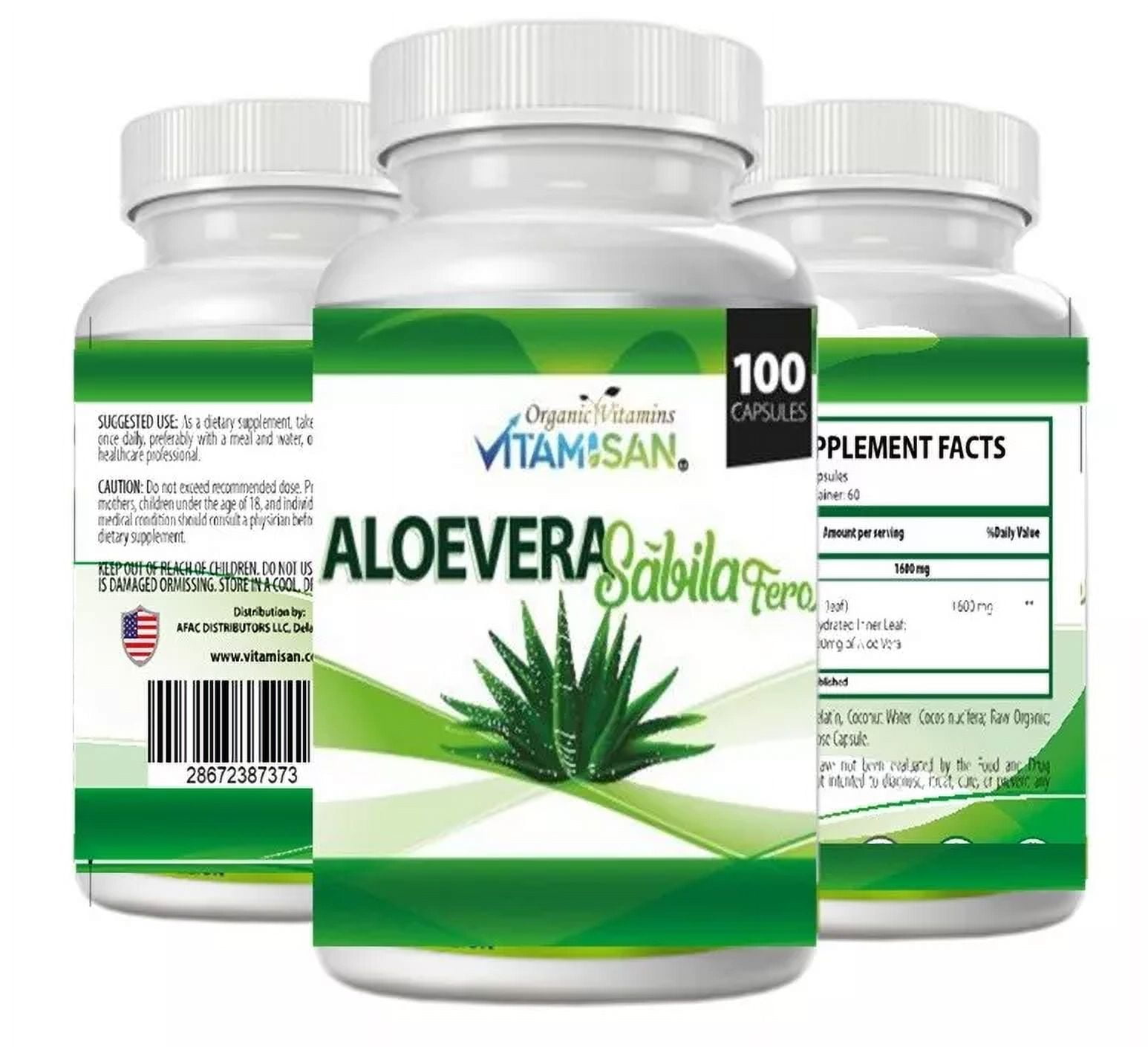 Aelona herbal detox Aloe Vera Gel Supplement Supports Digestion -100 ...