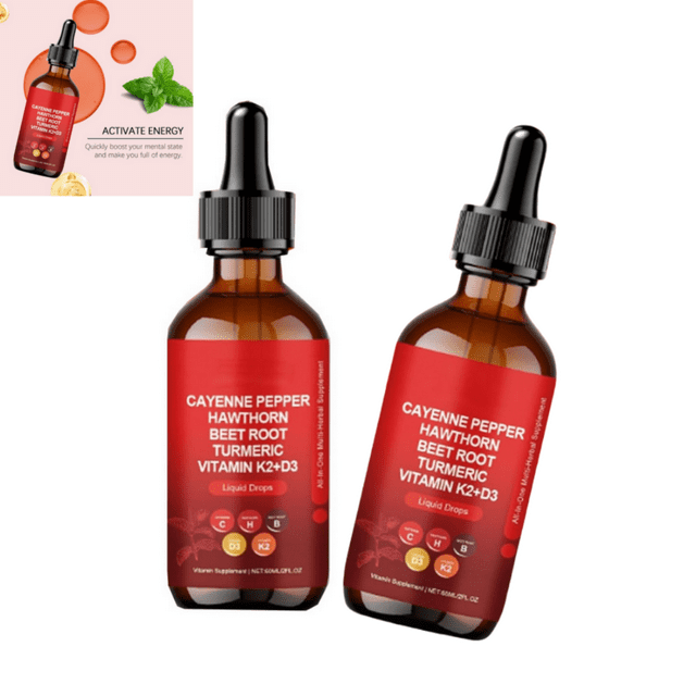 Aeluro Cayenne Drops, Aeluro Cayenne Pepper Extract, Aeluro Cayenne Pepper Drops 120Ml-2Pc ...