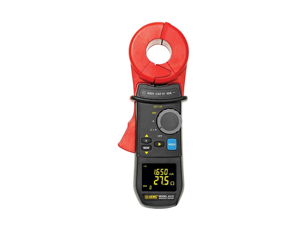 Aemc Instruments Digital Amp Clamp On Earth Resistance Tester, OLED ...