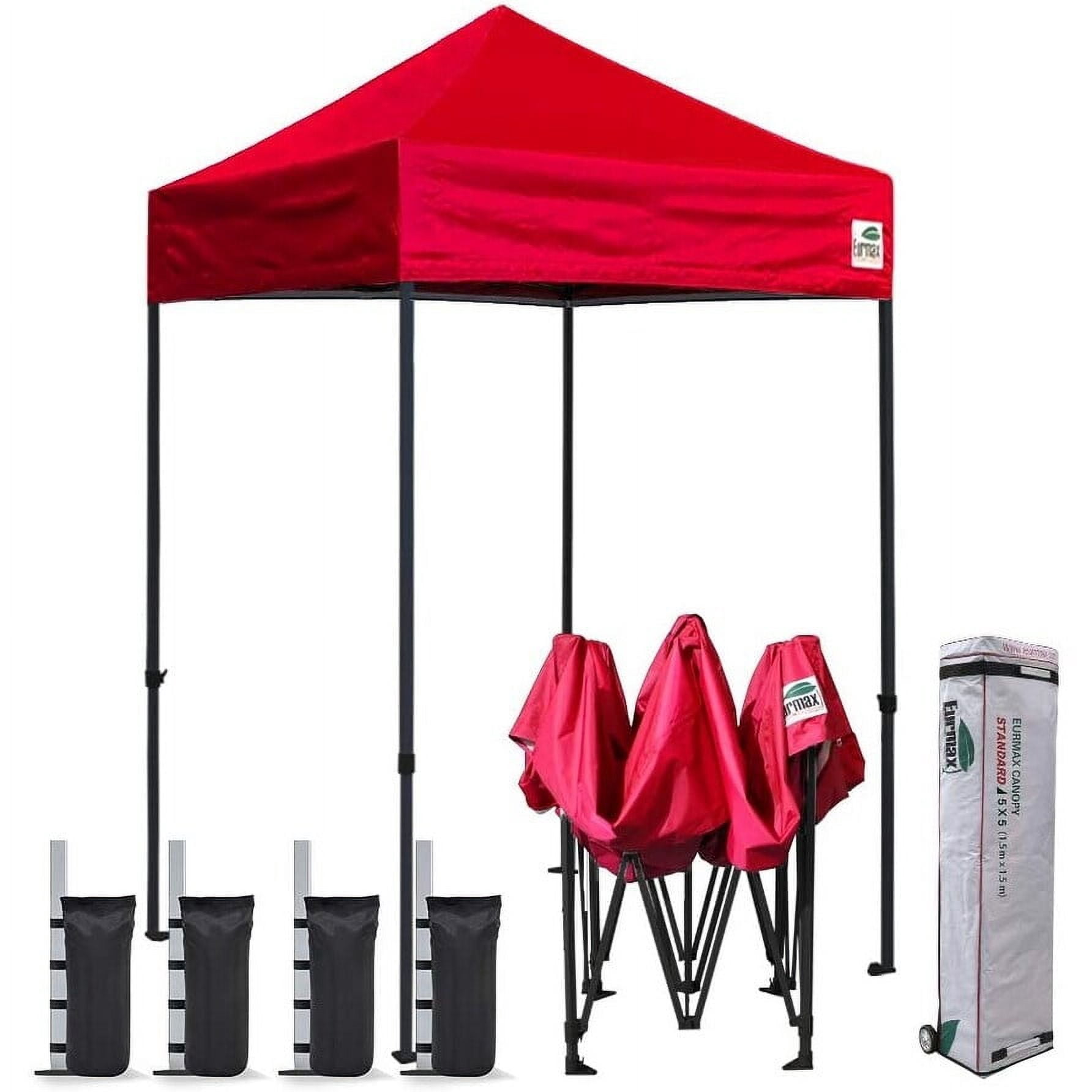 Aeocia 5'x5' Pop Up Canopy Tent - 5x5ft Red - Walmart.com
