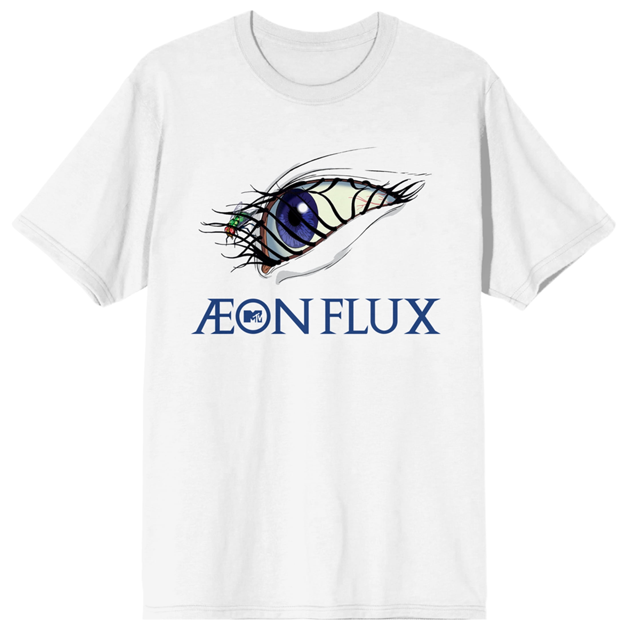 Aeon Flux Eye Key Art Crew Neck Short Sleeve Women's White T-shirt ...