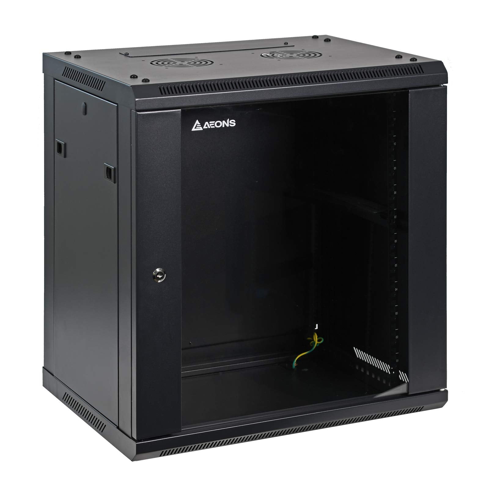Aeons 12U Signature Wall Mount 19-inch IT Network Cabinet Enclosure ...