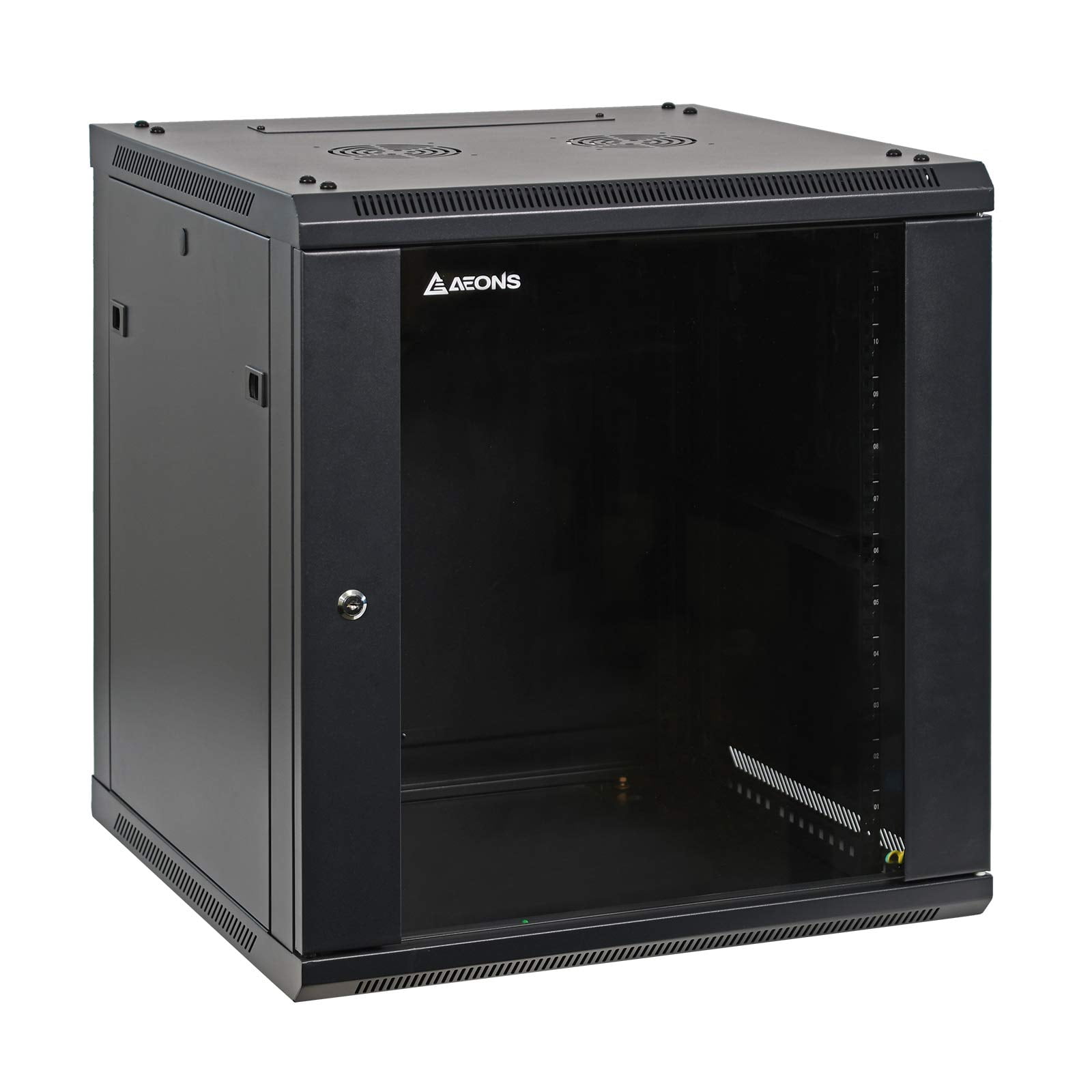 Aeons 12U Signature Wall Mount 19-inch IT Network Cabinet Enclosure ...