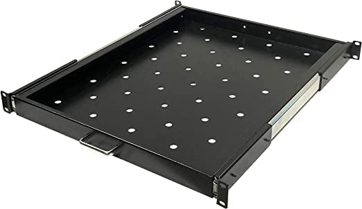 Aeons 1U 19-inch Sliding Rack Server Shelf Vented Sliding 4 Post Rack ...