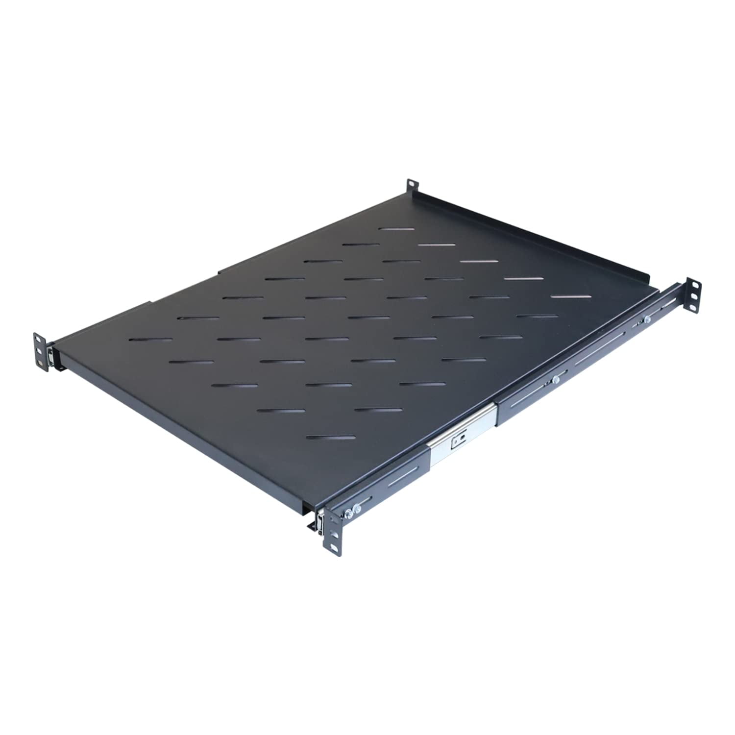 Aeons 1U 19-inch Sliding Rack Server Shelf Vented 4 Post Rack Mount 24 ...