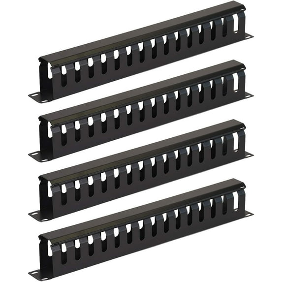 Aeons 1U Horizontal 19-inch Server Rack Mount Cable Management Raceway ...