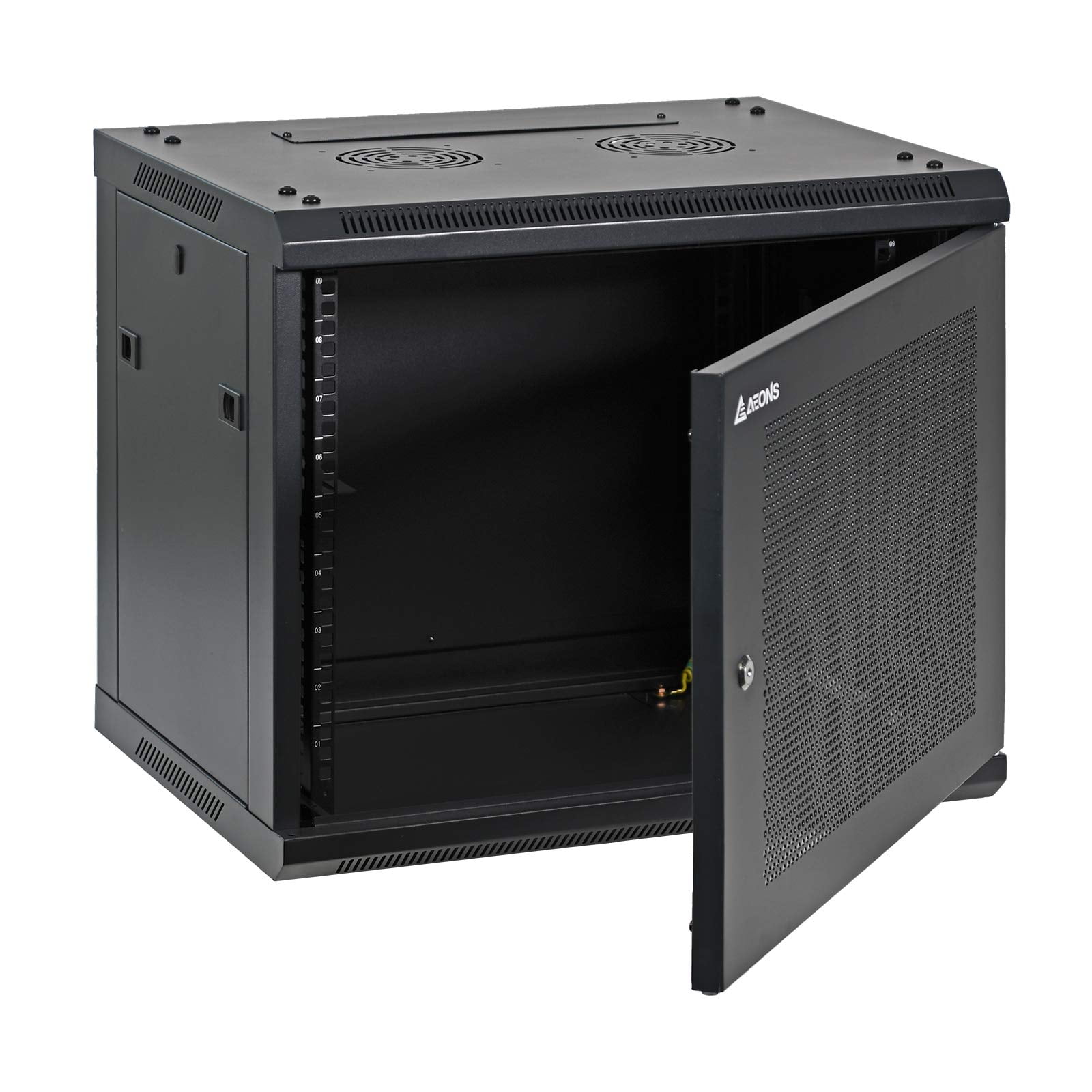 Aeons 9U Signature Wall Mount 19-inch IT Network Cabinet Enclosure ...