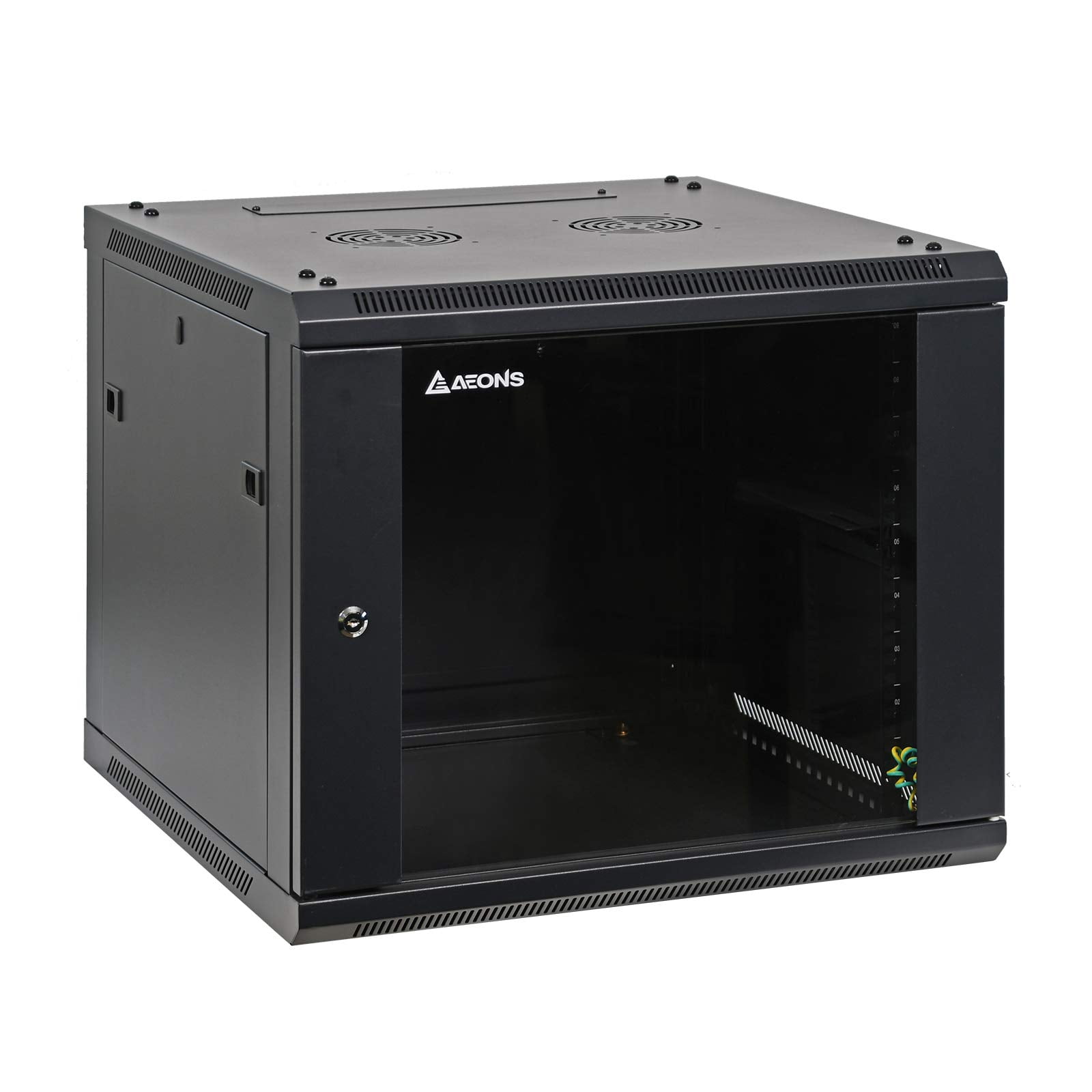 Aeons 9U Signature Wall Mount 19-inch IT Network Cabinet Enclosure ...