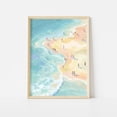 Aerial Beach Scene Coastal Wall Art Poster Unframed Paper Print ...
