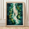 Aerial Canoe Teal River Lake House Poster Unframed Paper Print ...