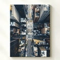 Aerial City Grid Poster Abstract New York City High Rise Perspective ...