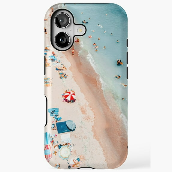 Aerial Ocean Beach Print Art Case for iPhone 11 12 13 14 15 16 17 Pro ...
