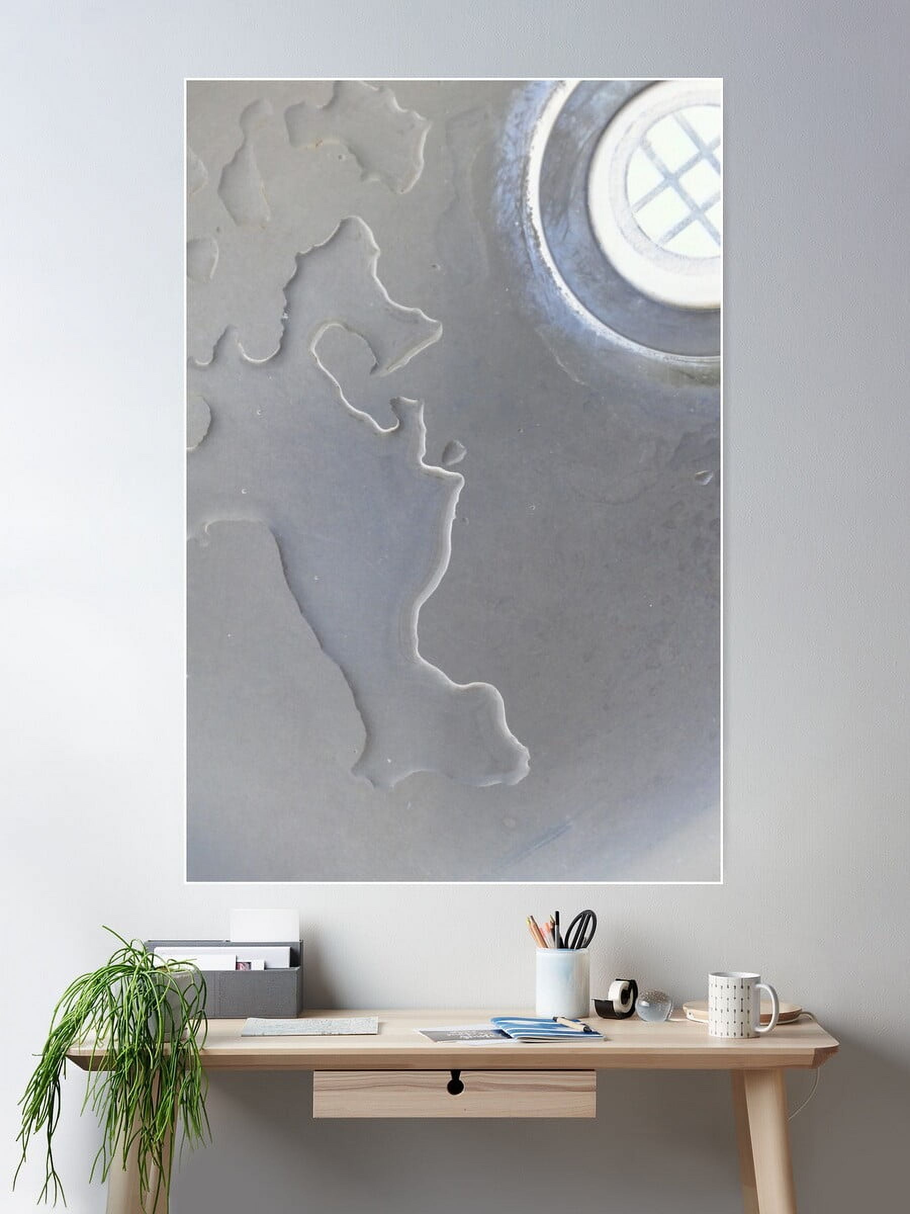 Aerial Of Kitchen Sink Poster Wall Art, Modern Wall Decor For Living ...